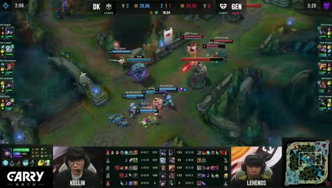 DK VS Gen.G ShowMaker斯溫 魔君降世 1拉3，Chovy帶邊瘋狂被抓